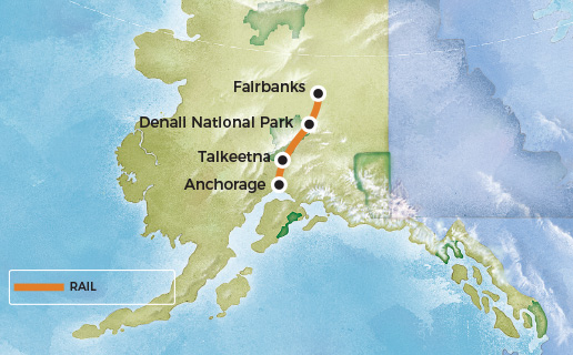 Alaska Tours: Denali-Talkeetna Explorer - Tour 3TS: Fairbanks ...