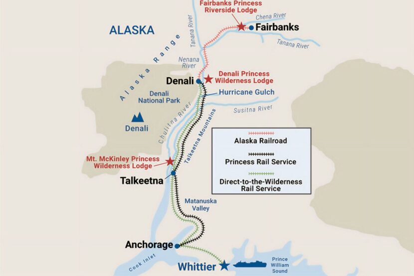 Crossing Hurricane Gulch Bridge on a Denali Rail Tour – Princess Lodges ...
